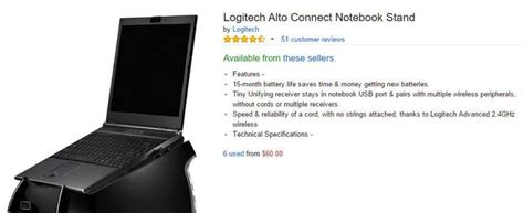 Logitech Alto Connect Notebook Stand With 4 Port Usb Hub Logitech Usb Hub Usb