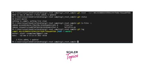 What Is Git Resetting Scaler Topics