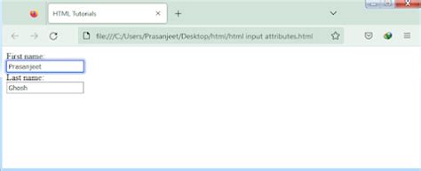 The Correct Place For Easy Learning Html Input Attributes