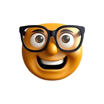 Nerd Face Emoji PNG Vector PSD And Clipart With Transparent Background For Free Download