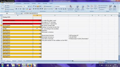 Excel Greatest Common Divisorfactor Youtube