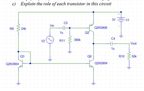 Solved C ﻿explain The Role Of Each Transistor In This
