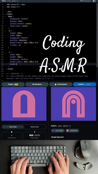 Css Battle 15th April Keyboard And Mouse Asmr Coding Asmr Html Css Webdesign Webdev