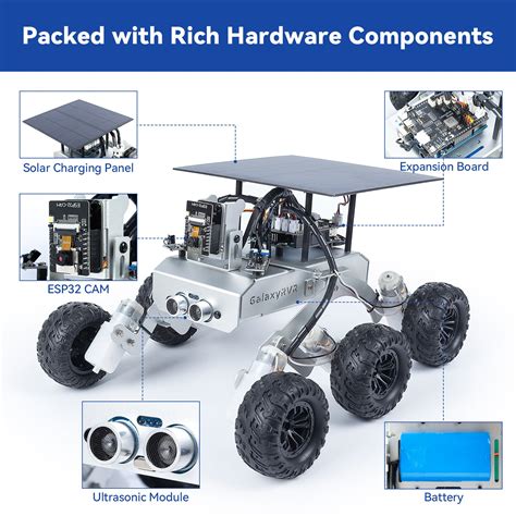 sunfounder galaxyrvr mars rover kit for arduino uno r3 sunfounder