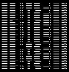 Glitch Elements Set Computer Screen Error Vector Image