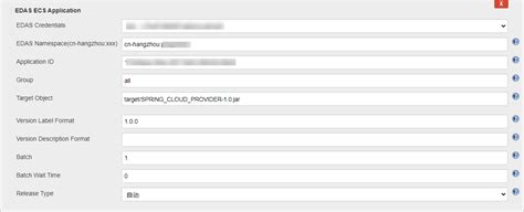Set Parameters In Scenarios Where Edas Jenkins Plugin In Jenkins Is
