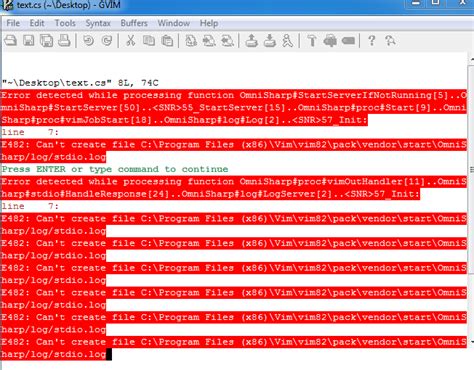 Installation Error Issue OmniSharp Omnisharp Vim GitHub
