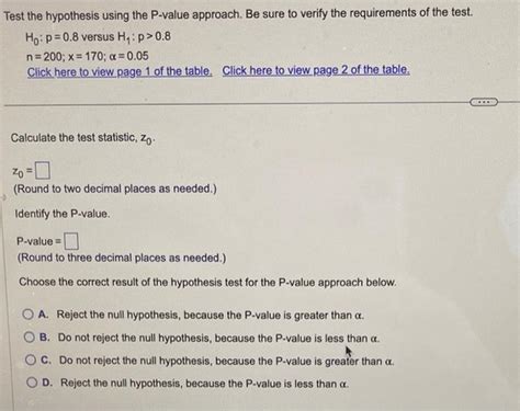 Solved Test The Hypothesis Using The P Value Approach Be