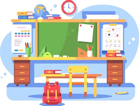 Classroom Table Vector Images Over 8800