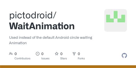 Github Pictodroidwaitanimation Used Instead Of The Default Android Circle Waiting Animation