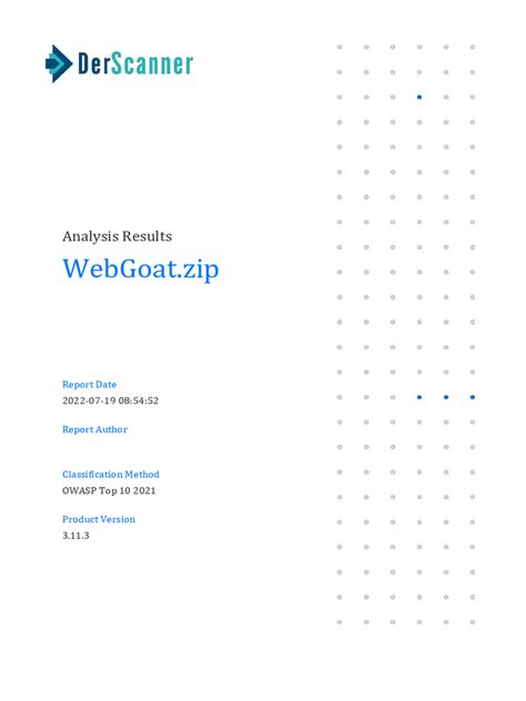 Derscanner Sample Report Owasp Top10 Pdf