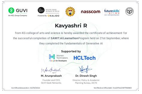 kavyashri r on linkedin aiinnovation generativeai pythonprogramming