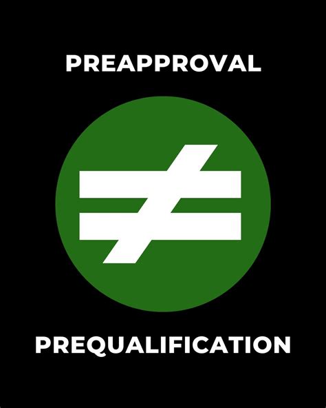 Pre Approval And Prequalification Are Not The Same Generally