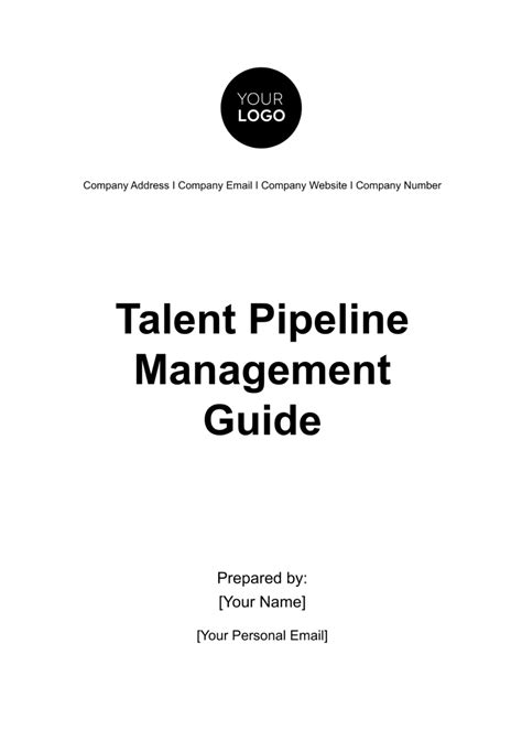Free Talent Pipeline Management Guide Hr Template To Edit Online