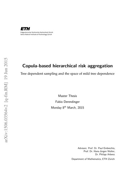 pdf copula based hierarchical risk aggregation tree dependent