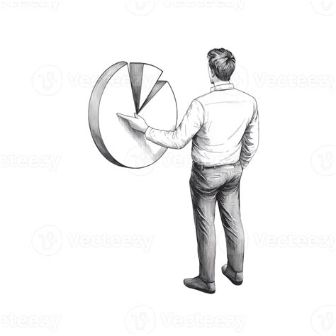 A Businessman Analyzing Data Trends On A Digital Screen 55081735 Png