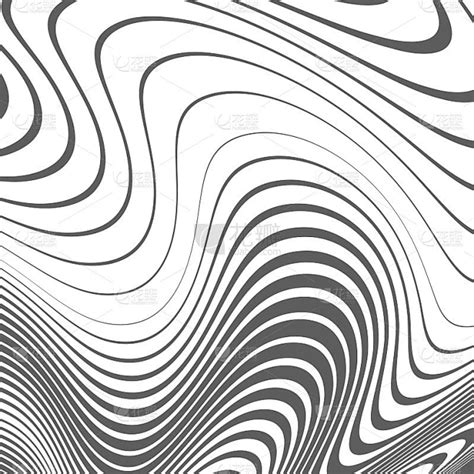 带有扭曲线条的抽象背景。空间的曲率。流体运动。素材 花瓣网