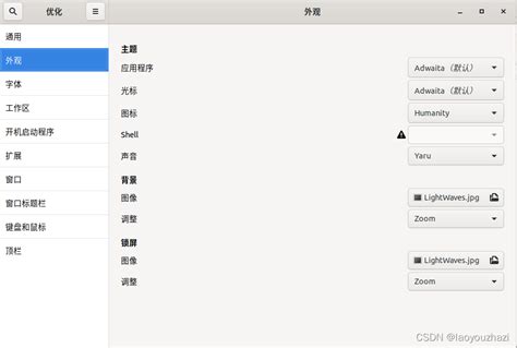 ubuntu20 04 gnome外观设置（一）：自动隐藏侧栏dock和显示窗口列表（window list） gnome dock csdn博客