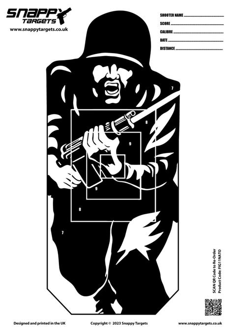 X Large A3 Or A2 Nato Fig 11 Target 100 Pack Snappy Targets