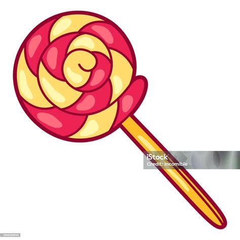 만화 스타일의 롤리팝의 그림 귀여운 재미있는 캐릭터 대형에 대한 스톡 벡터 아트 및 기타 이미지 대형 롤리팝 공포 무서움 Istock