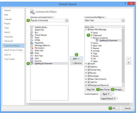Customize The Ribbon Bar In Microsoft Outlook 2016