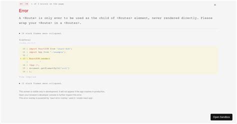 React Router Route Config Codesandbox