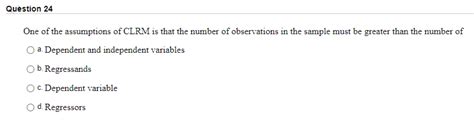 solved question 23 if for a set of explanatory variables x2
