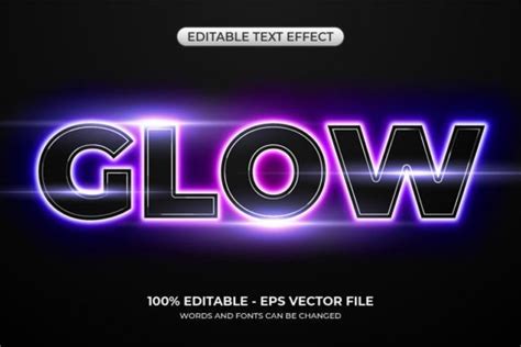 Realistic Glow Text Effect Graphic By Alfaruki Design · Creative Fabrica
