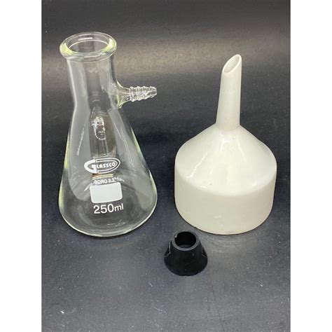 ชุดกรอง Buchner Funnel Suction Flask แหวนยางรองกรวย พร้อมใช้งาน