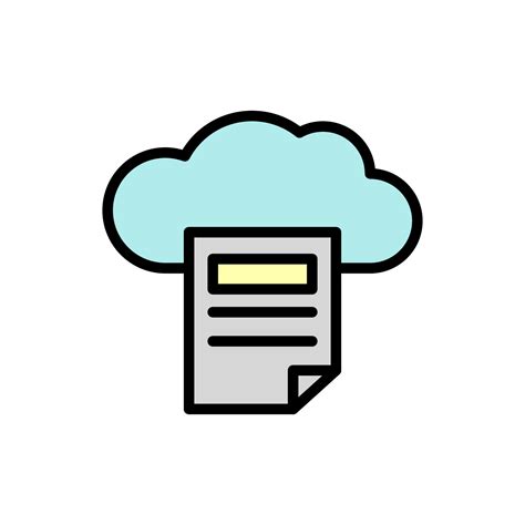 Cloud File Vector Icon Illustration 23020268 Vector Art At Vecteezy