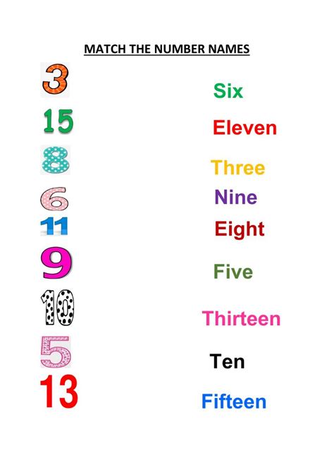 Math Worksheets Number Names Printable Pdf Template