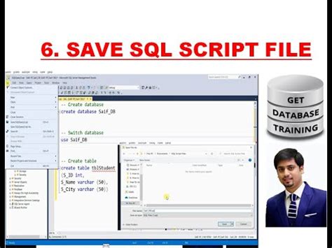 How To Save An SQL Script File YouTube