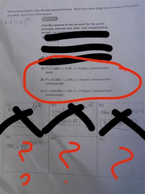 solved solve each problem using the appropriate formula