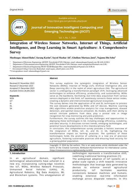Pdf Integration Of Wireless Sensor Networks Internet Of Things Artificial Intelligence And