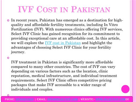 Ppt Ivf Cost In Pakistan Powerpoint Presentation Free Download Id