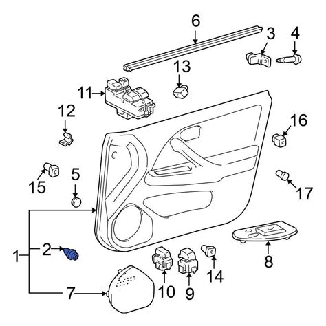 Unveiling The Intricate Anatomy Of A 1996 Toyota Camry Door A Detailed