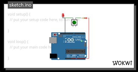 1 1 Control LED With Manual Button Wokwi ESP32 STM32 Arduino Simulator