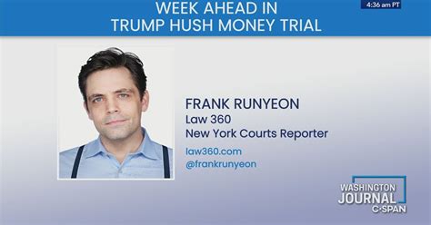 Frank Runyeon On Former President Trumps Nyc Trial Video C