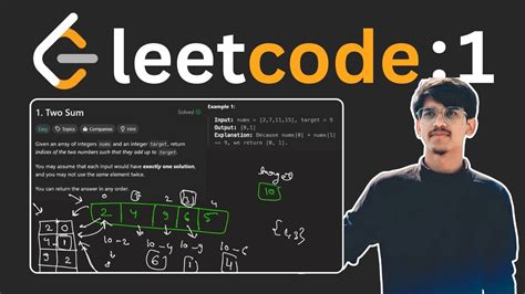 Leetcode 1 Two Sum Hashmap C Hindi Abhishek Sensei Youtube