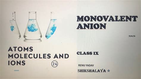 Monovalent Anion Youtube