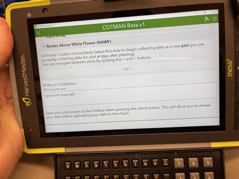 submit button not appearing on mesa rugged tablet esri community