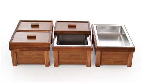 Elegant Teak Chafers For Your Event