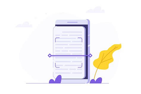 문서 텍스트 인식 개념 텍스트 인식을 위해 Ai를 사용하여 텍스트 파일을 스캔하는 것을 묘사합니다 Ocr 기술이 텍스트 이미지를 변환하는 과정을 나타냅니다 0명에 대한 스톡