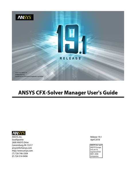 ansys cfx solver manager users guide pdf command line interface