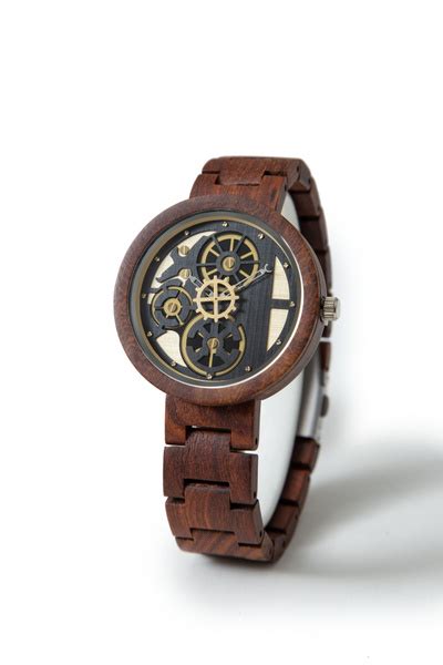 Gear от Timbersun красные кварцевые мужские деревянные наручные часы из дерева ручная работа