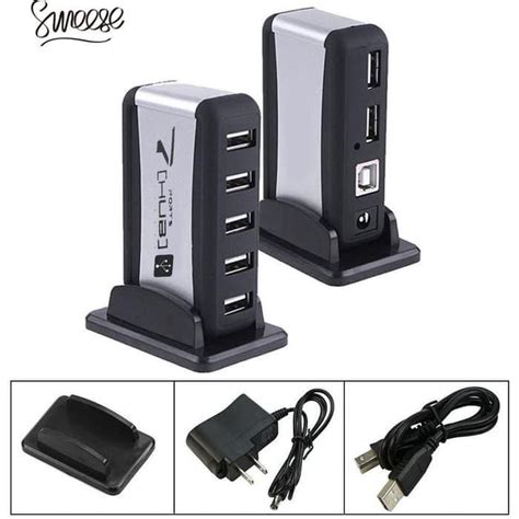Jual Kabel Usb Hub Usb Hub 7 Port High Speed Usb 2 0 Hub With Power Adapter Shopee Indonesia