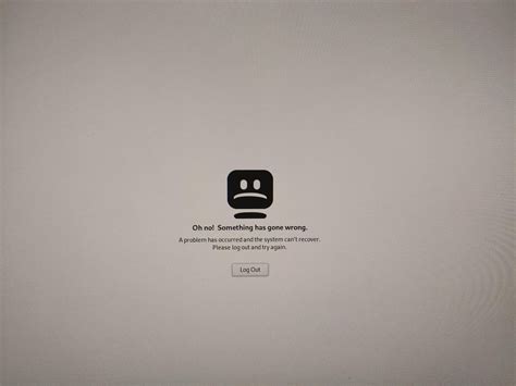 System Recovery Error Message After Logging In Rocky Linux Help