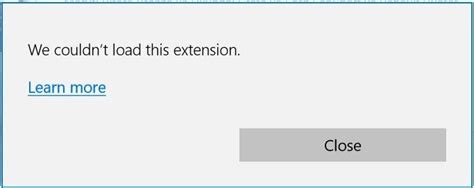 Khắc phục lỗi We couldn t load this extension trên trình duyệt Edge