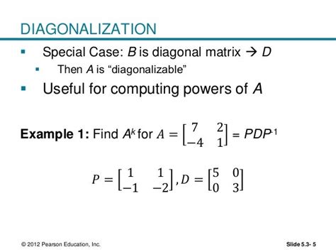 Lecture 11 Diagonalization And Complex Eigenvalues 5 3 And 5 5