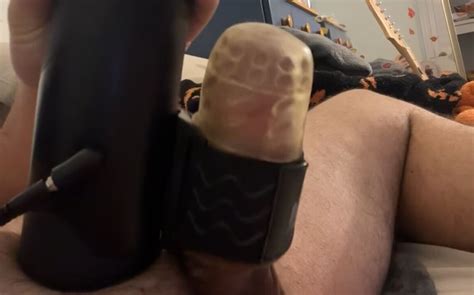 Having Fun With The Handy Automatic Stroker American Gay Porn By